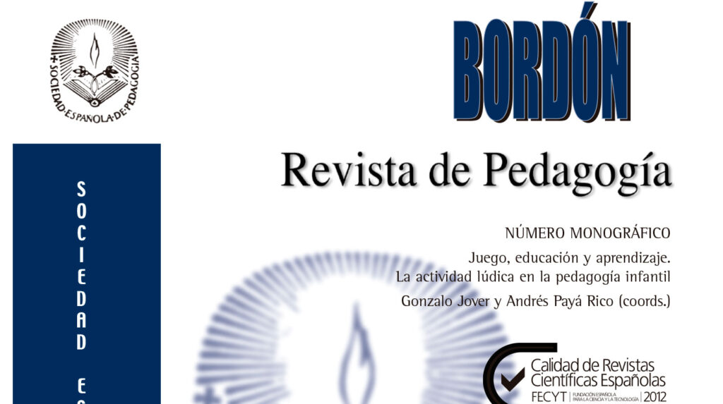 Bordón Revista de Pedagogía - Observatorio del Juego Infantil